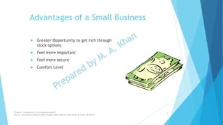 Introduction to entrepreneurship 2 | PPTX