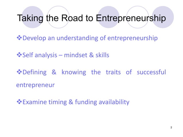 Introduction to entrepreneurship | PPT