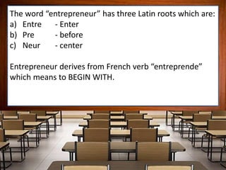 Introduction to entrepreneurship | PPT