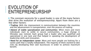 Introduction to entrepreneurship | PPTX