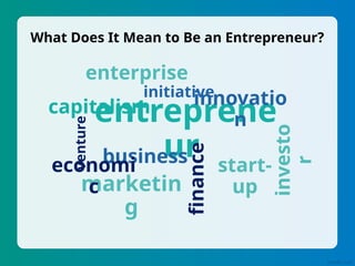 Introduction to Entrepreneurship for Business Economics | PPTX
