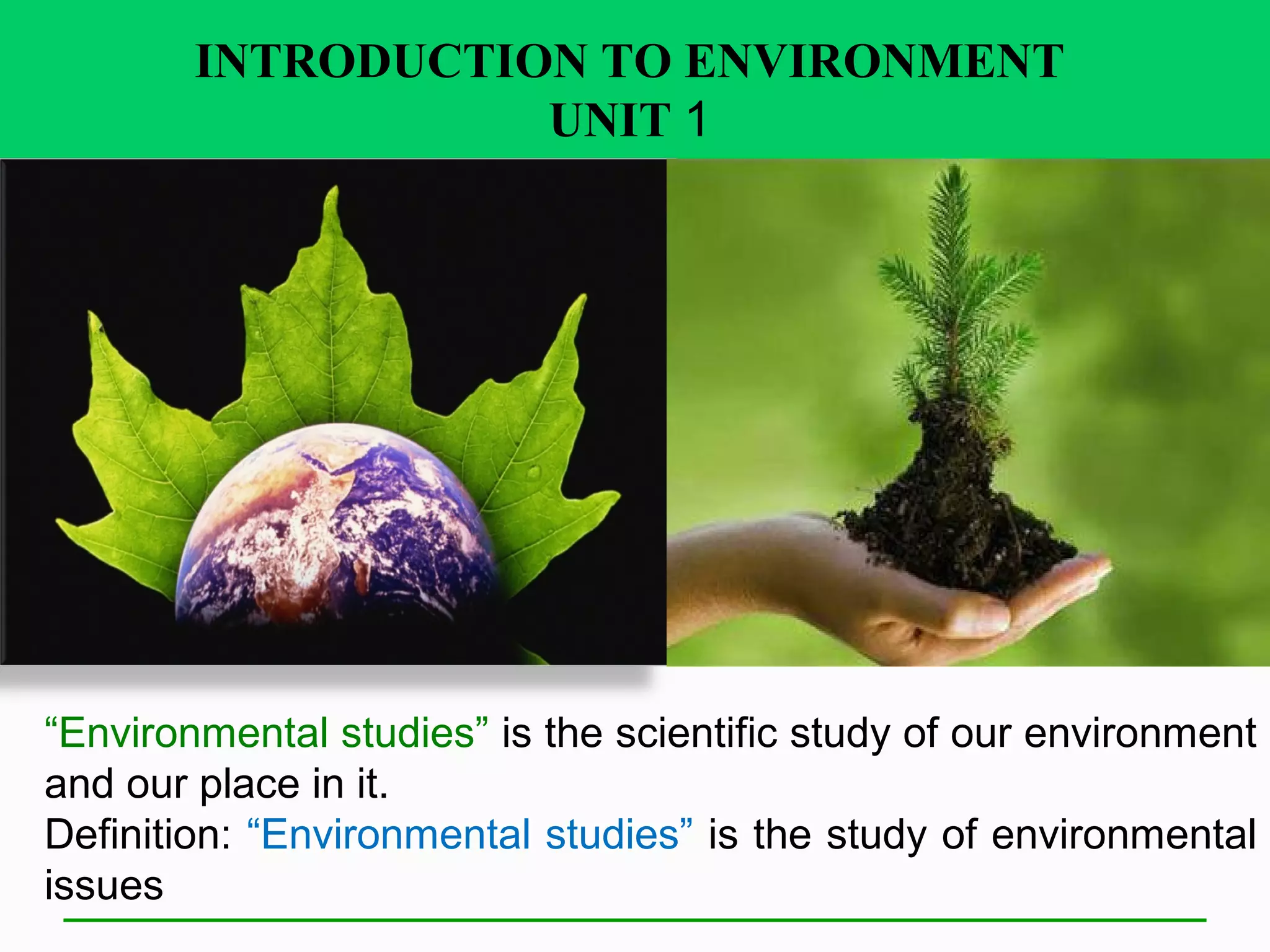 Introduction to Environment Ecology and Ecosystem | PPT