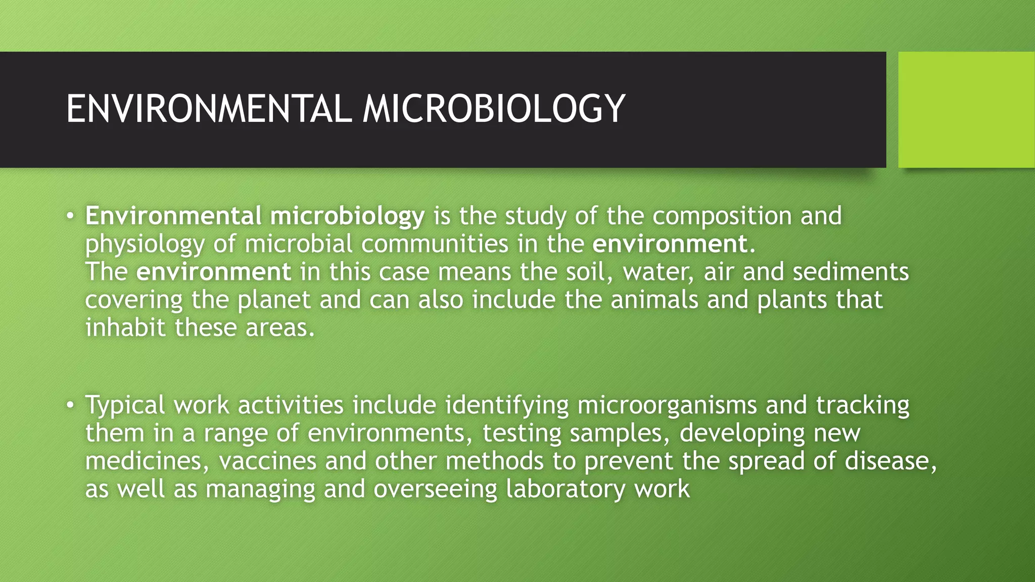 Introduction to Environmental Microbiology (by- Meenu Malik) | PPTX
