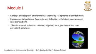 Introduction to environmental chemistry | PDF