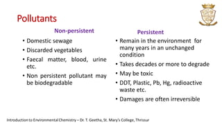 Introduction to environmental chemistry | PDF