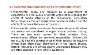 Introduction to Environmental economics.pptx | Environmental Services ...