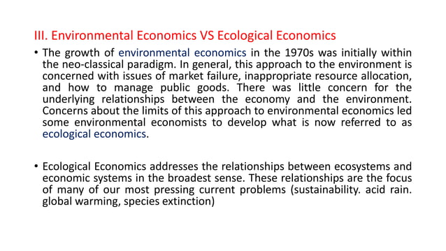 Introduction to Environmental economics.pptx | Environmental Services ...
