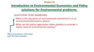Introduction to Environmental economics.pptx | Environmental Services ...