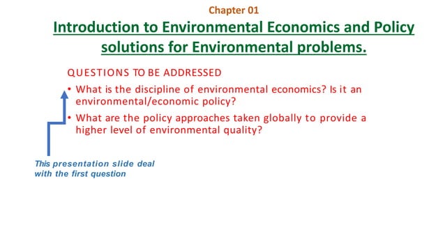 Introduction to Environmental economics.pptx | Environmental Services ...