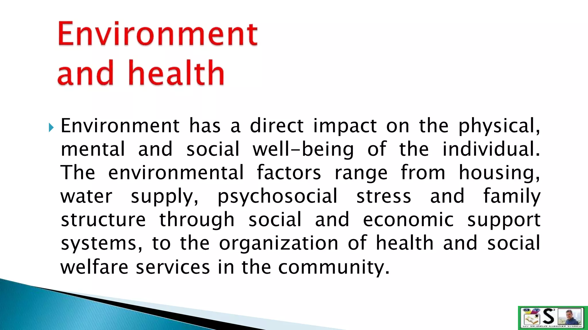 Introduction to environmental health in english | PPTX