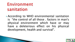 Introduction to environmental health in english | PPTX