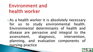 Introduction to environmental health in english | PPTX