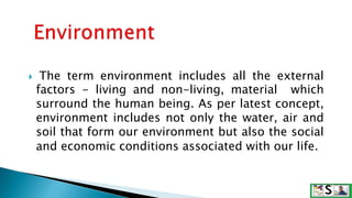 Introduction to environmental health in english | PPTX