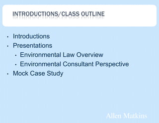 Introduction to Environmental Law | PPT