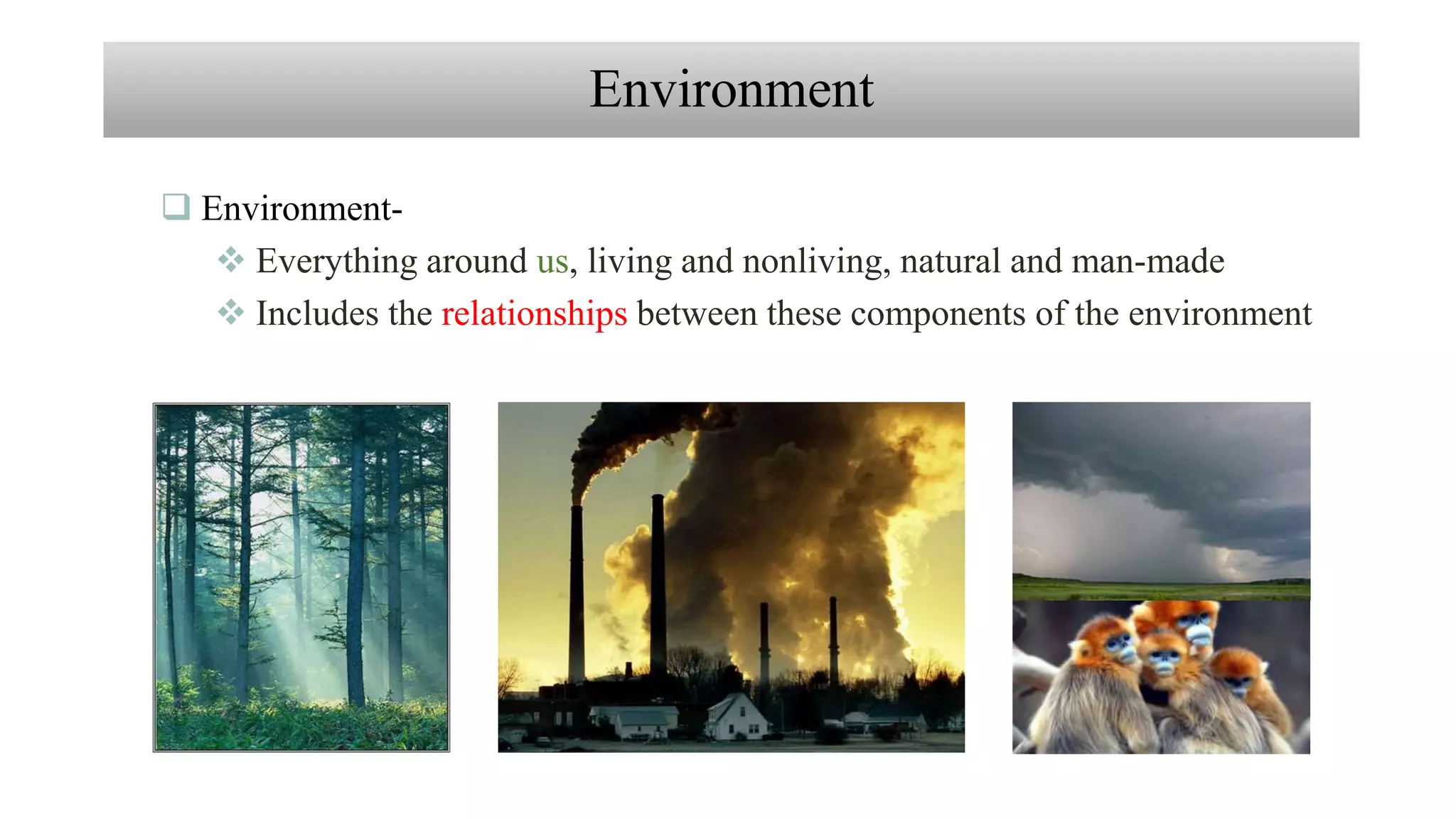 Introduction to environmental science and disaster management | PPTX