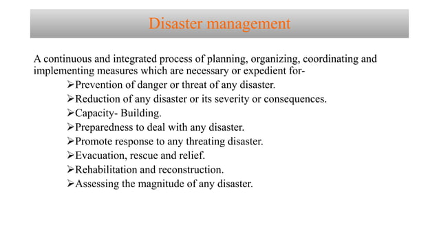Introduction to environmental science and disaster management | PPTX ...