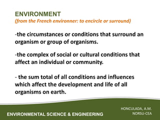 Introduction to environmental science and engineering | PPTX ...