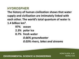 Introduction to environmental science and engineering | PPTX
