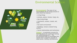 Introduction to environmental science & disaster management | PPTX