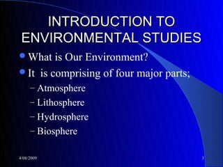 Introduction to environmental_studies | PPT