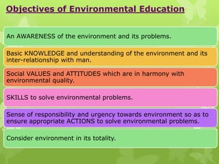 Introduction to environment and environmental studies | PPTX