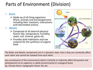 Introduction to environment,ecology and ecosystem | PPTX