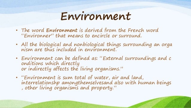 Introduction to environment ecology &ecosystem