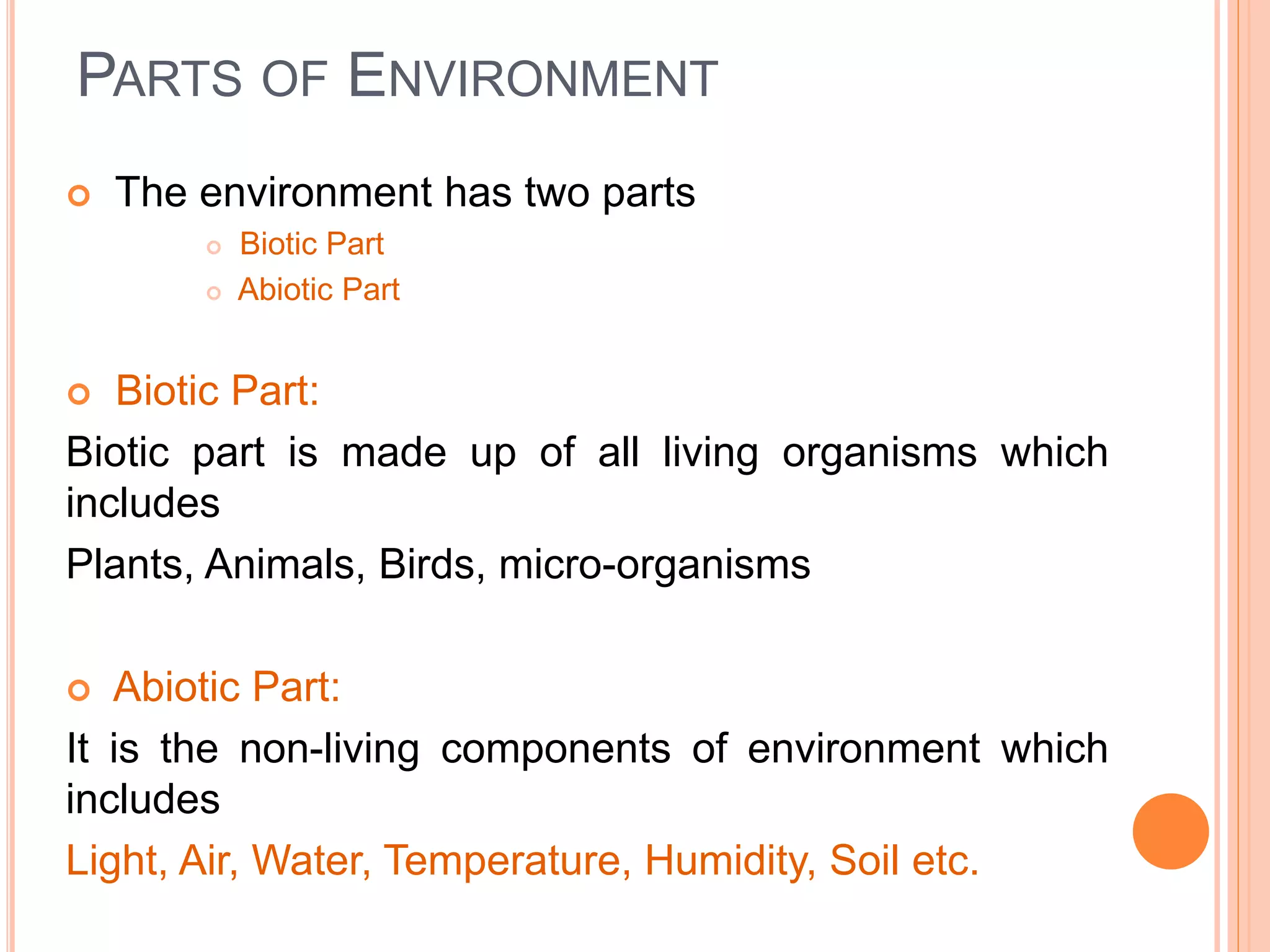 Introduction to environment i | PPTX