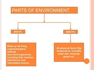 Introduction to environment ii | PPTX