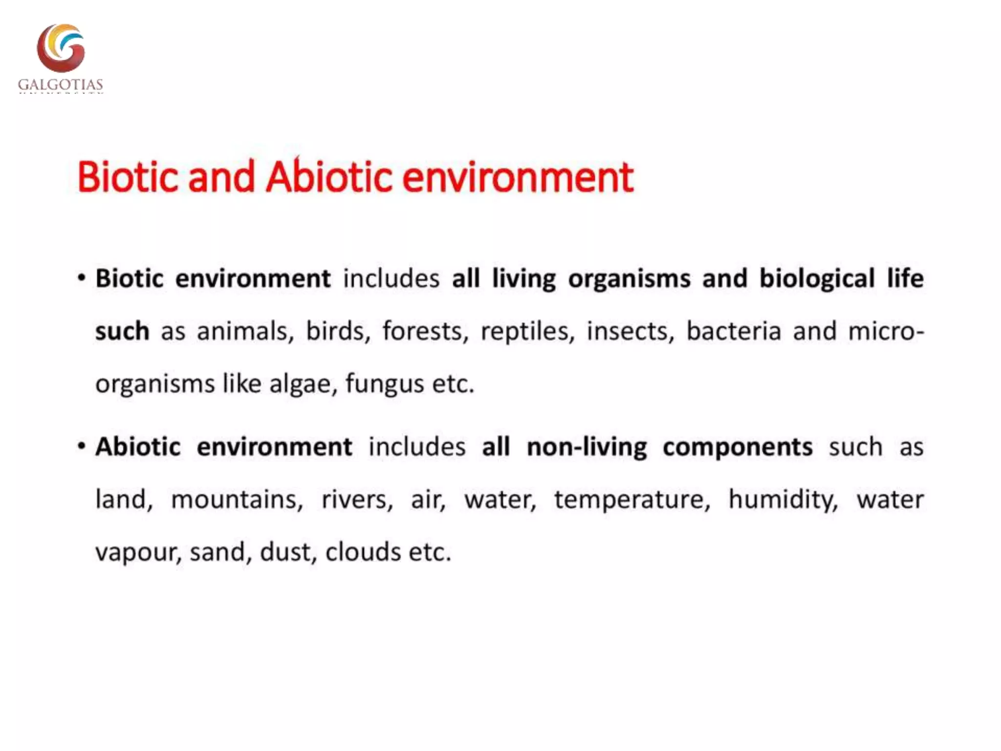 Introduction to enviormental sciences, definition scope and importance ...
