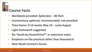 Introduction to ephesians Slides | PPTX