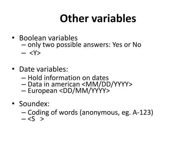 Introduction to EpiData | PPTX | Programming Languages | Computing