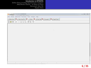 Introduction to epi data | PDF