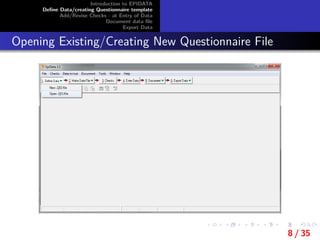 Introduction to epi data | PDF