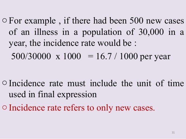 Introduction to epidemiology and it's measurements