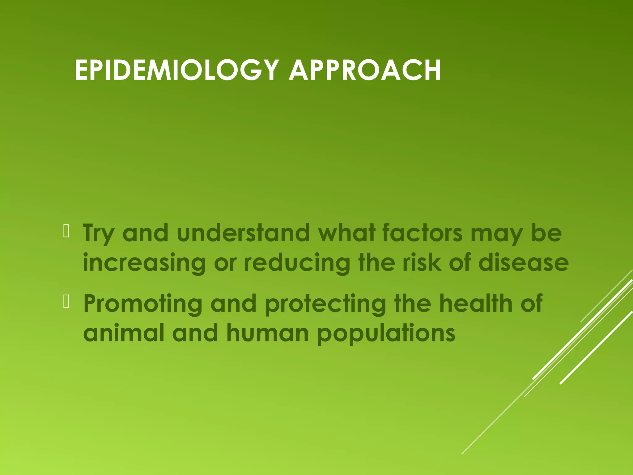Introduction to epidemiology | PPT