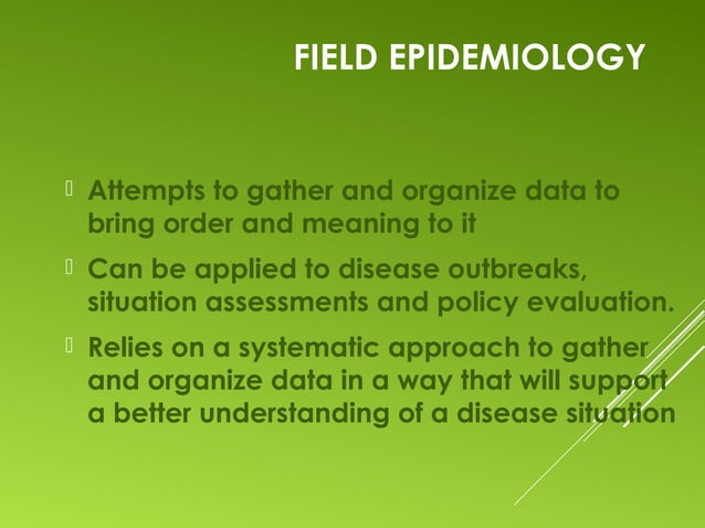 Introduction to epidemiology | PPT