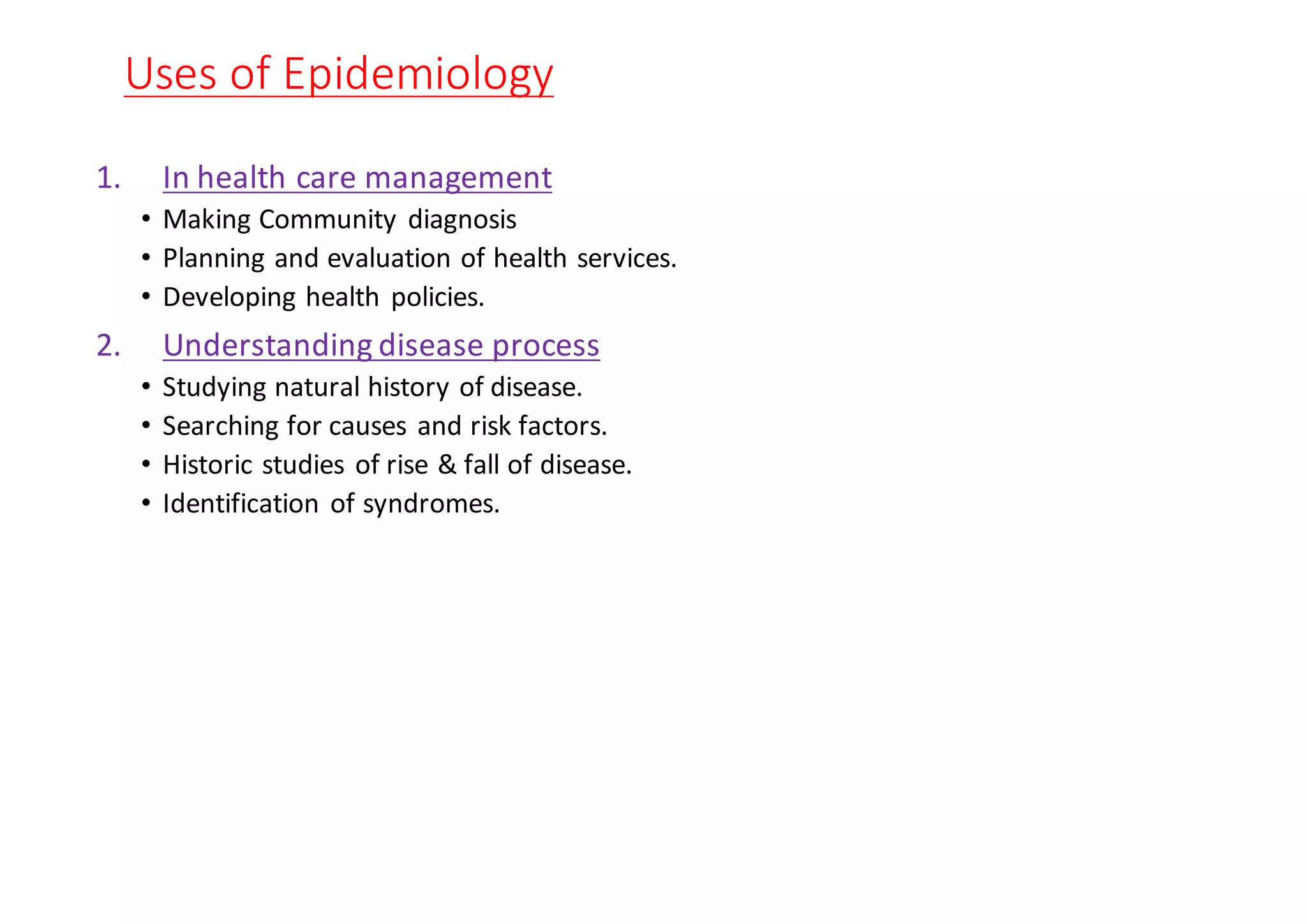 Introduction to epidemiology | PDF