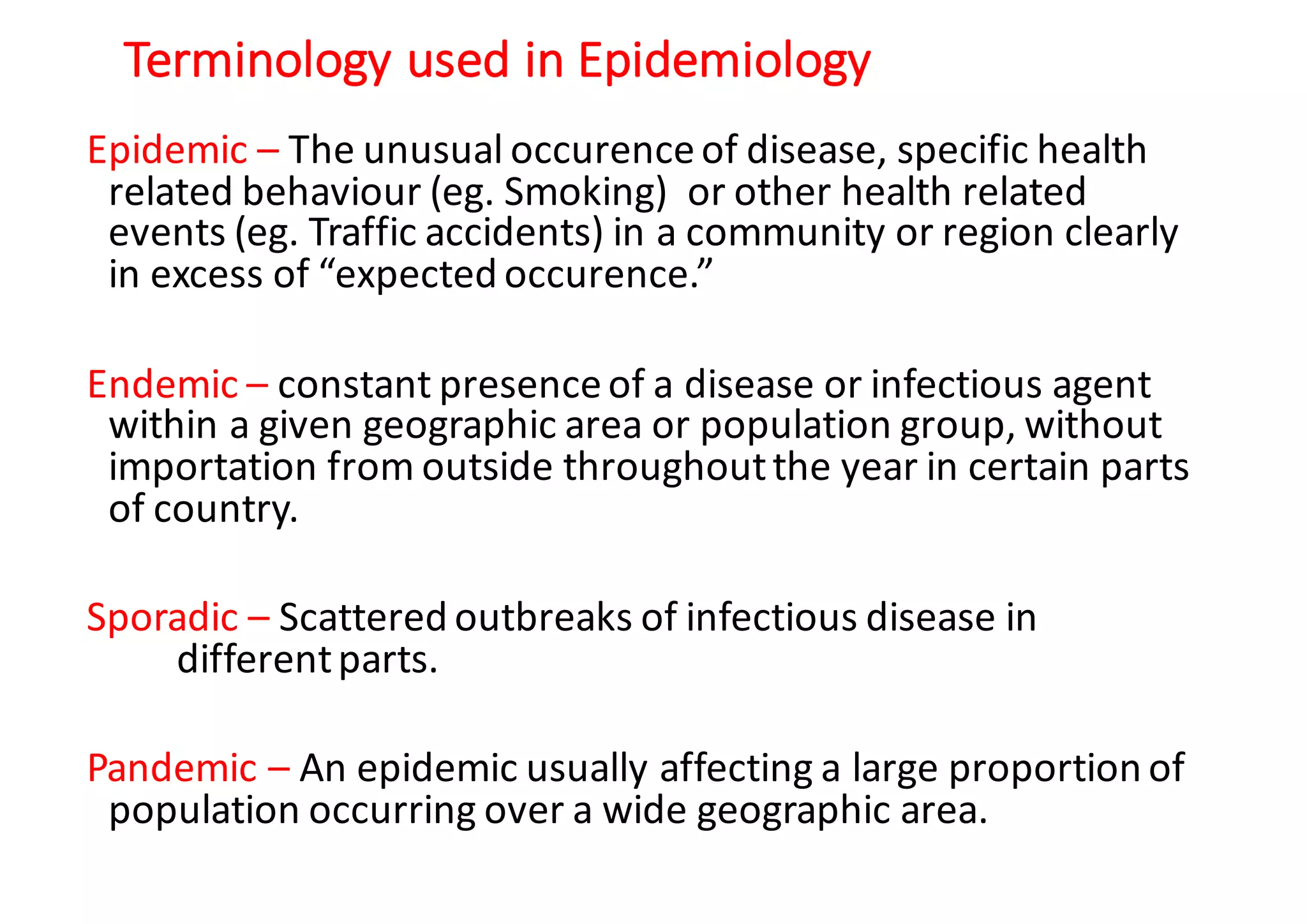 Introduction to epidemiology | PDF