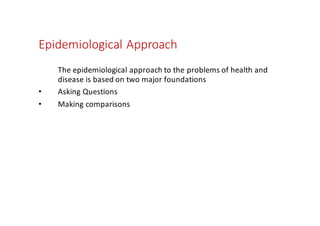 Introduction to epidemiology | PDF