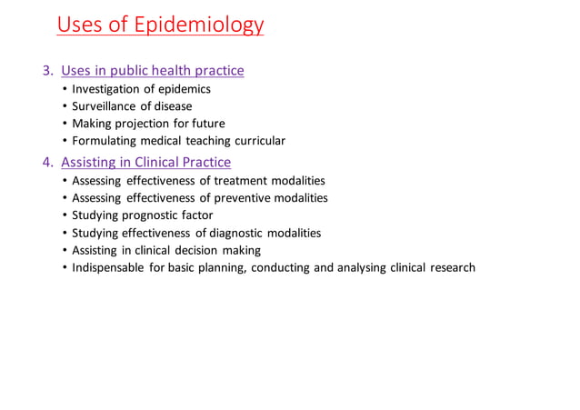 Introduction to epidemiology | PDF