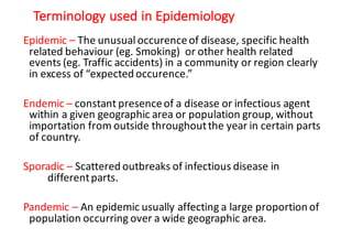 Introduction to epidemiology | PDF
