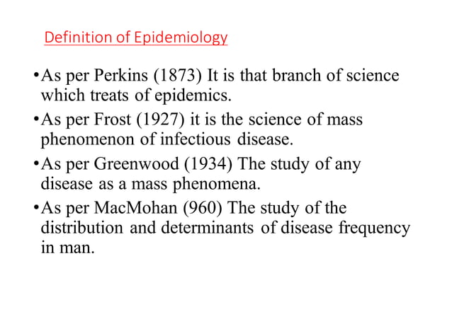 Introduction to epidemiology | PDF