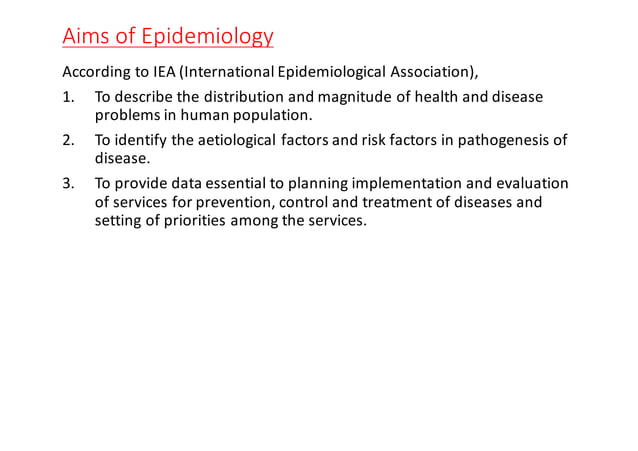 Introduction to epidemiology | PDF