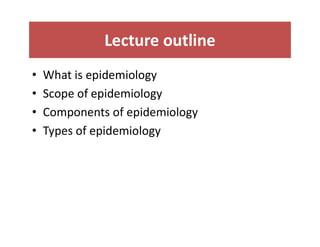 Introduction to epidemiology | PDF