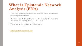 Introduction to Epistemic Network Analysis | PDF