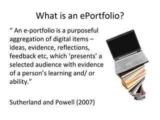 Introduction to ePortfolio’s | PPT