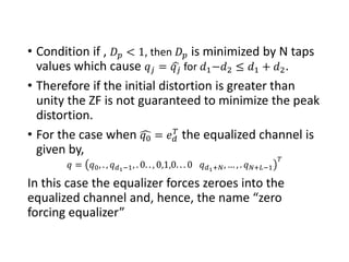 Introduction to equalization | PPTX