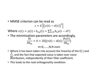 Introduction to equalization | PPTX
