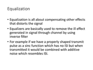 Introduction to equalization | PPTX
